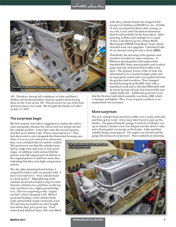 Austin Healey Engine Rebuild Story